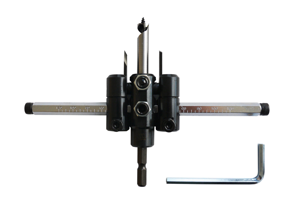 STAR-M Adjustable Circle Cutter with Hex Shank for Cordless Drill and — Salamander Tools